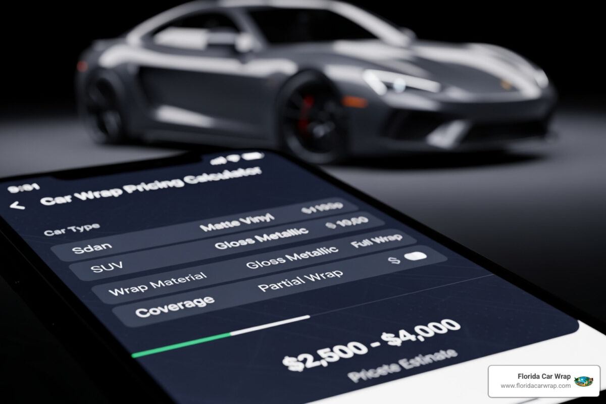 Quick Cost Idea: Your Car Wrap Pricing Calculator - Florida Car Wrap